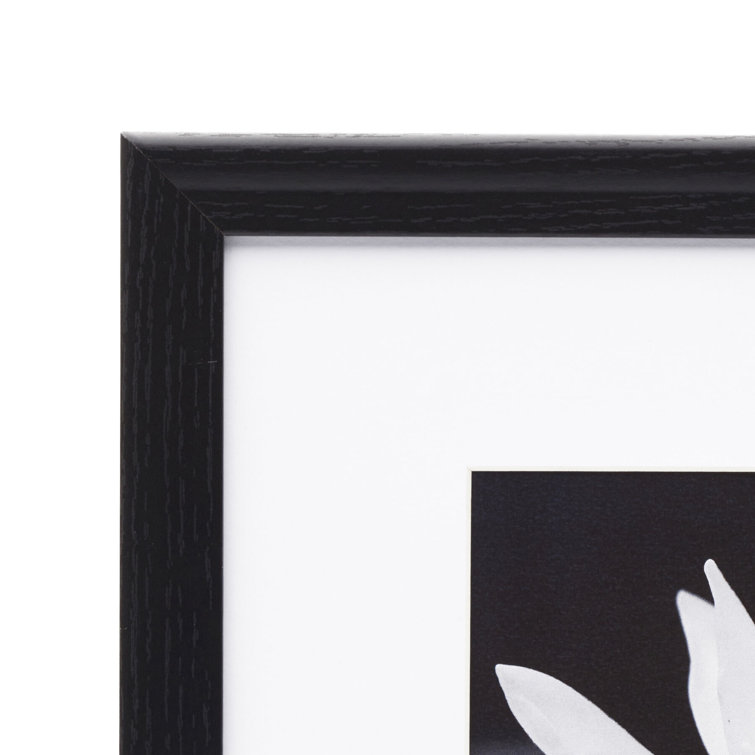 Melannco Set Of 9 13X13in Matted 8X8in MDF Frames-Black & Reviews - Wayfair Canada